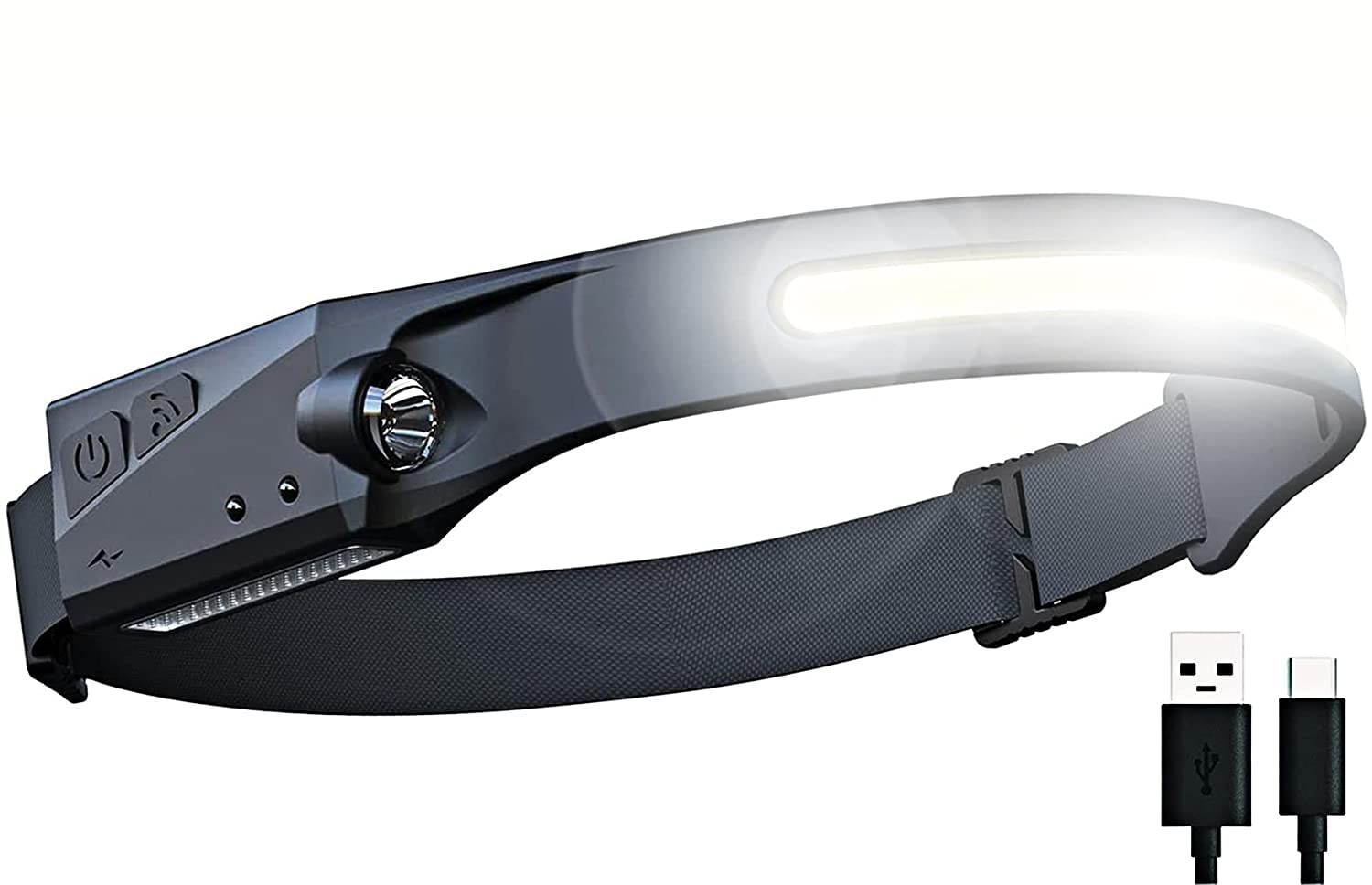 Rechargeable LED Head Torch Hunter, head light upto 1km Range with ...
