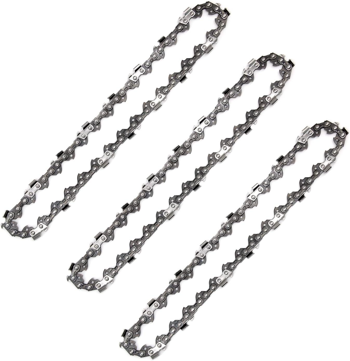 Amazon.com: Jaruika 3 Pack 8 Inch Chainsaw Chain Replacement for 8" Guide Bars, 3/8" LP Pitch ...