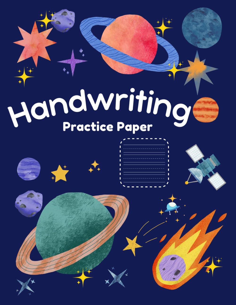 Handwriting Practice Paper, Preschool Pre-handwriting, Lined paper with ...
