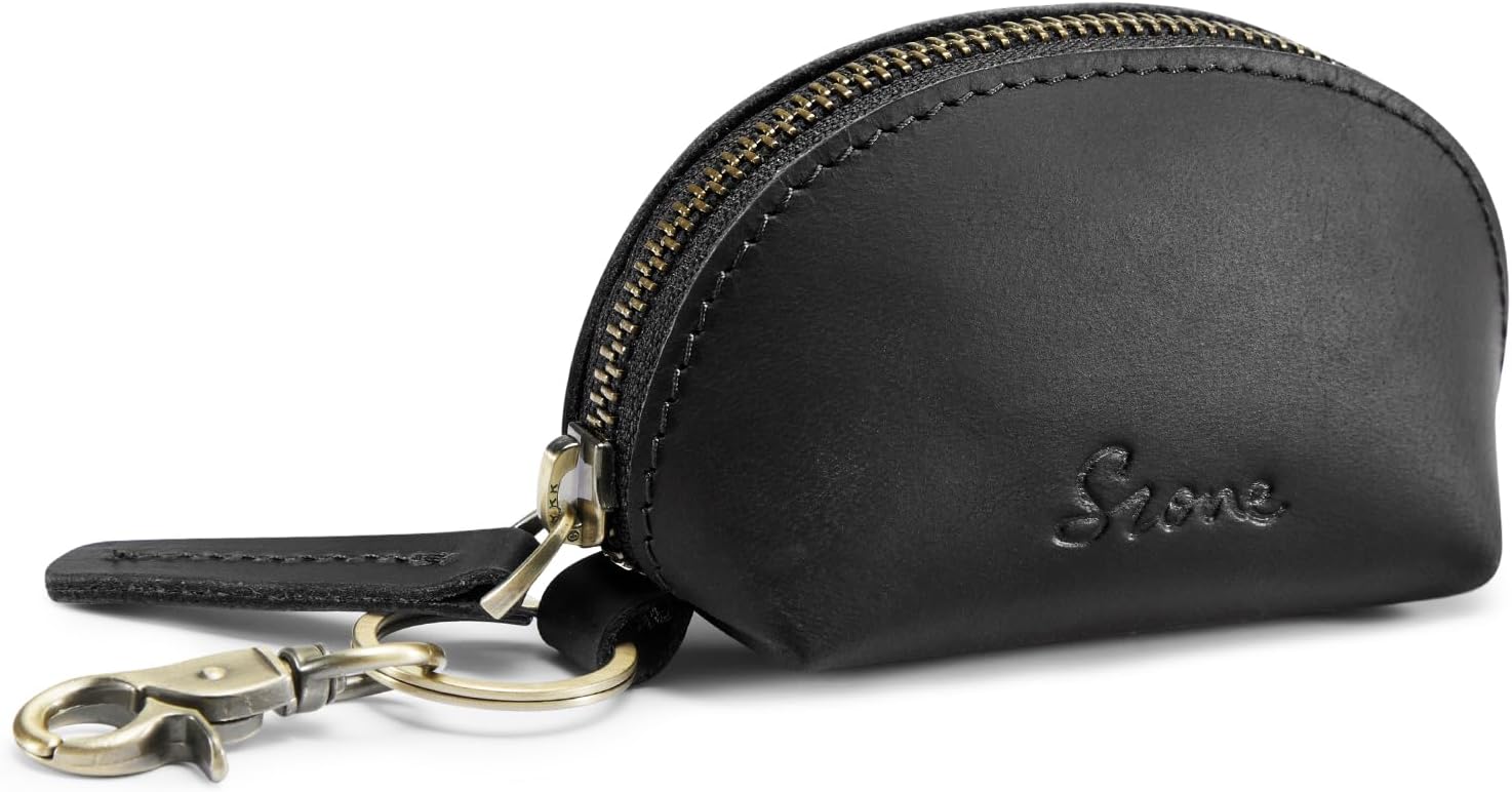 S-ZONE Small Leather Coin Purse for Women Cute Change Wallet Mini Coin ...