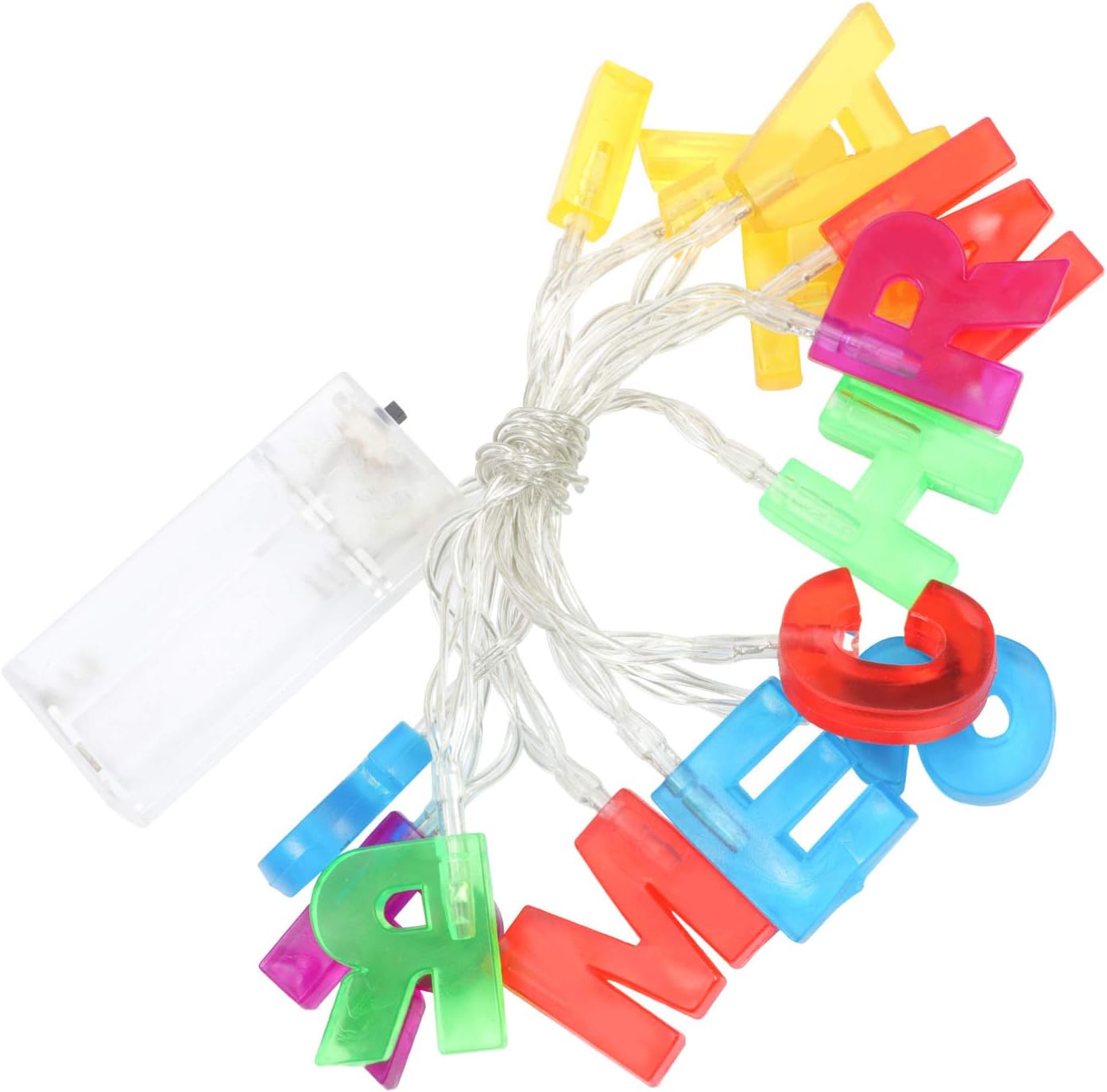 Uonlytech Merry Christmas String Lights Battery Operated Merry Xmas ...