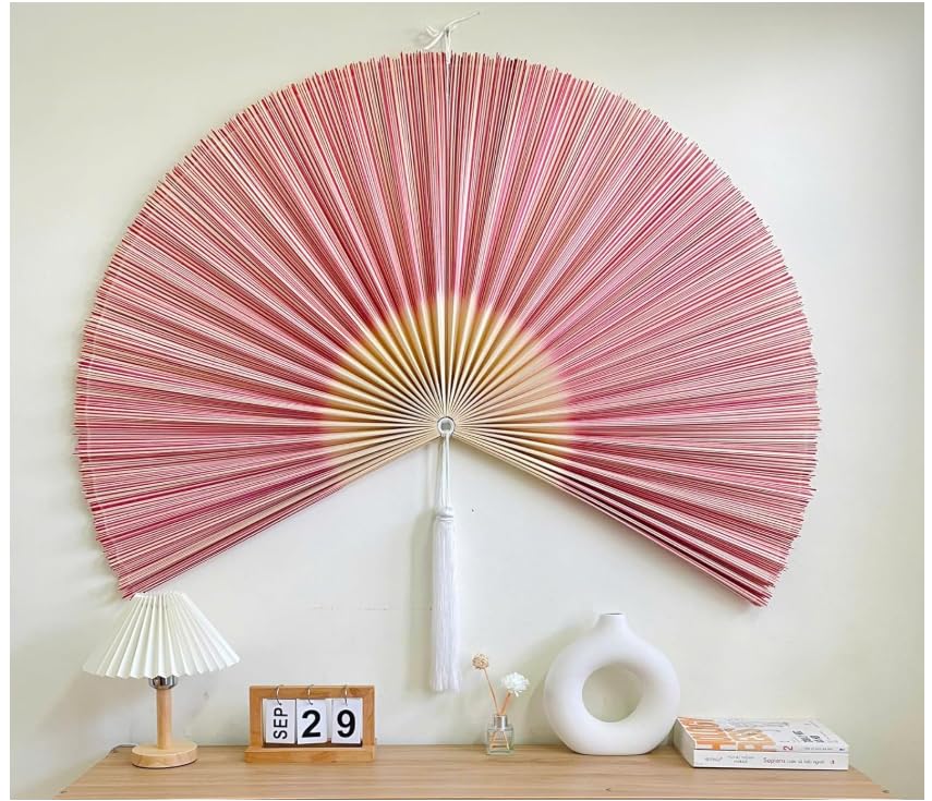 Amazon.com: ChumDecor Fan Wall Decor,Japanese Wall Fan Decor,Large ...