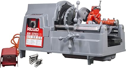 RIDGID 535 V3 Manual Chuck Pipe Threading Machine 93284 with 341 Reamer ...