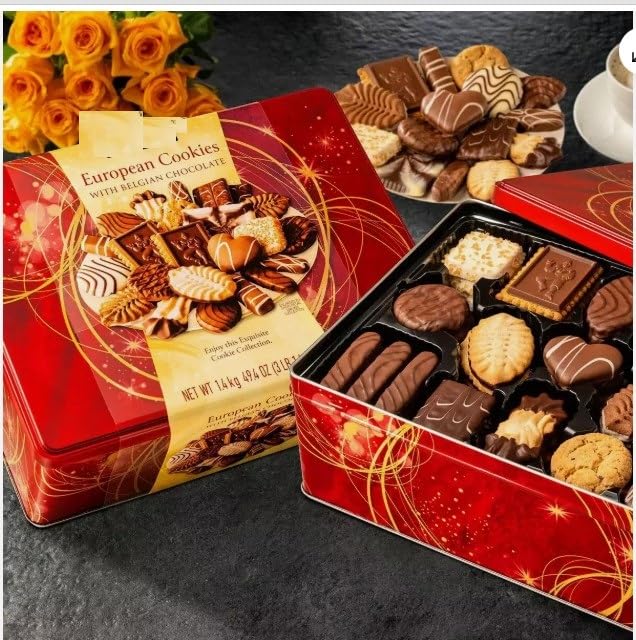Amazon.com: Luxury Assortment Of Europeen Christmas Chocolate Cookie ...