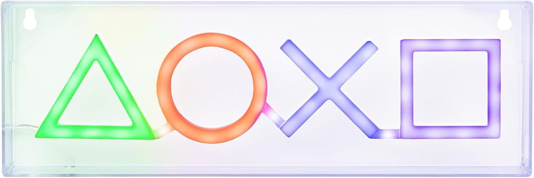 Amazon.com: Paladone PlayStation LED Neon Light - Free Standing or Wall ...