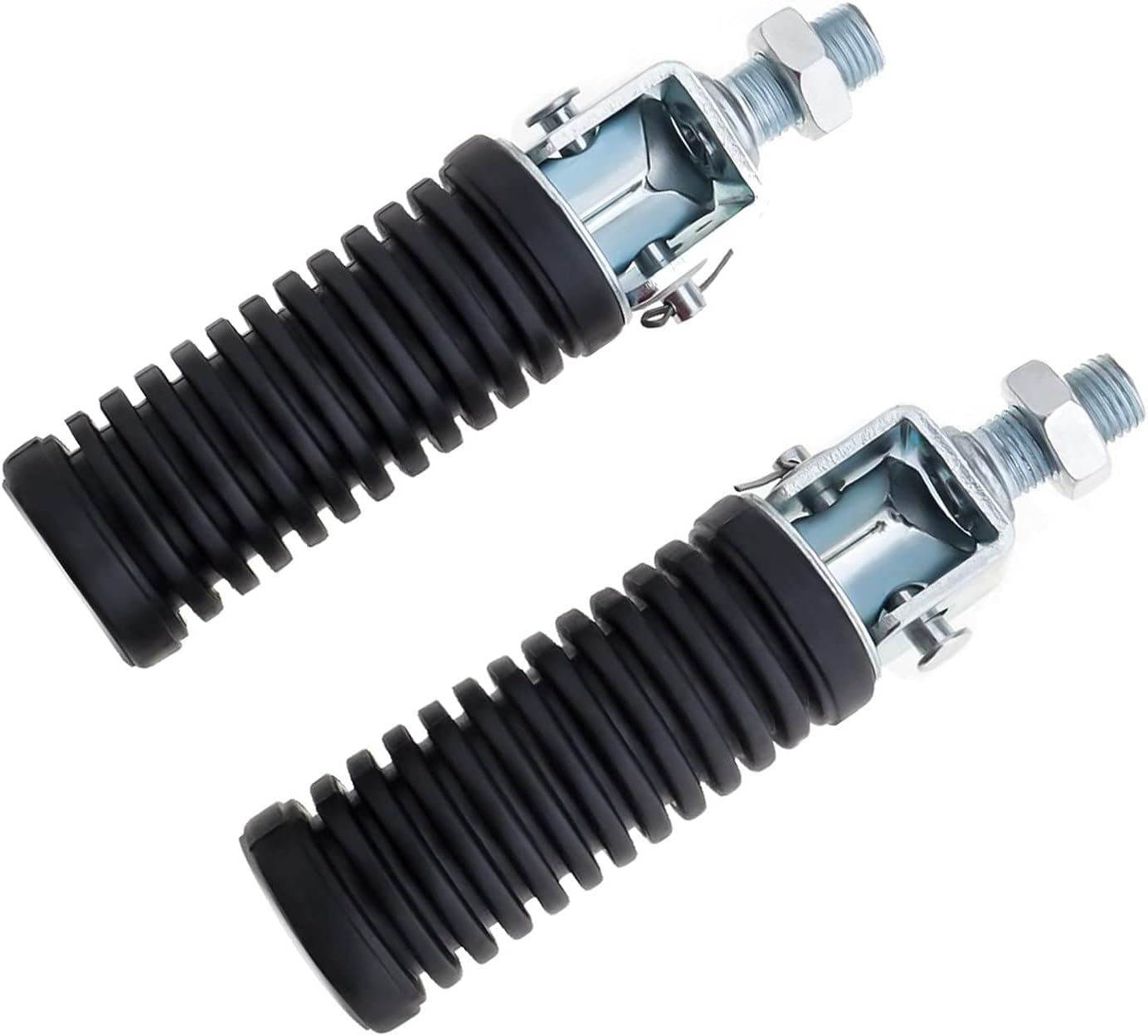 Pair Of Motorcycle Folding Pillion Footrests Foot Pegs Rear Foot Peg ...