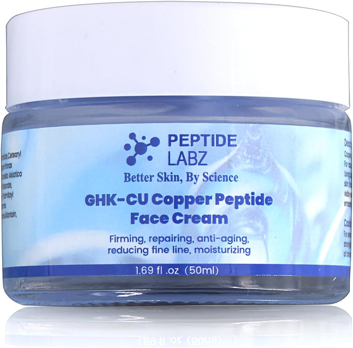Amazon.com: Copper Peptide GHK-Cu Face Cream Anti Wrinkle 1.7 fl oz ...