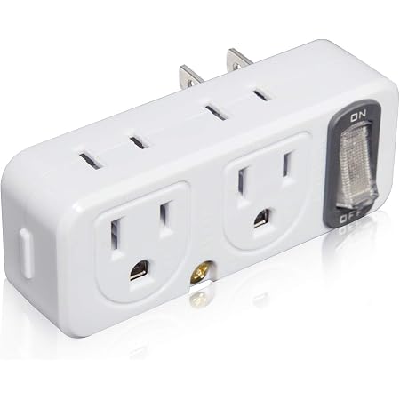 Amazon.com: SYCON 4 Outlet Wall Extender AC Adapter with Night Light, 2 ...