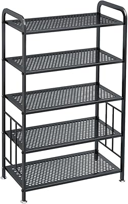 Amazon.com: Jerry & Maggie - 5 tier WPC Shoe Rack/Shoe Storage ...