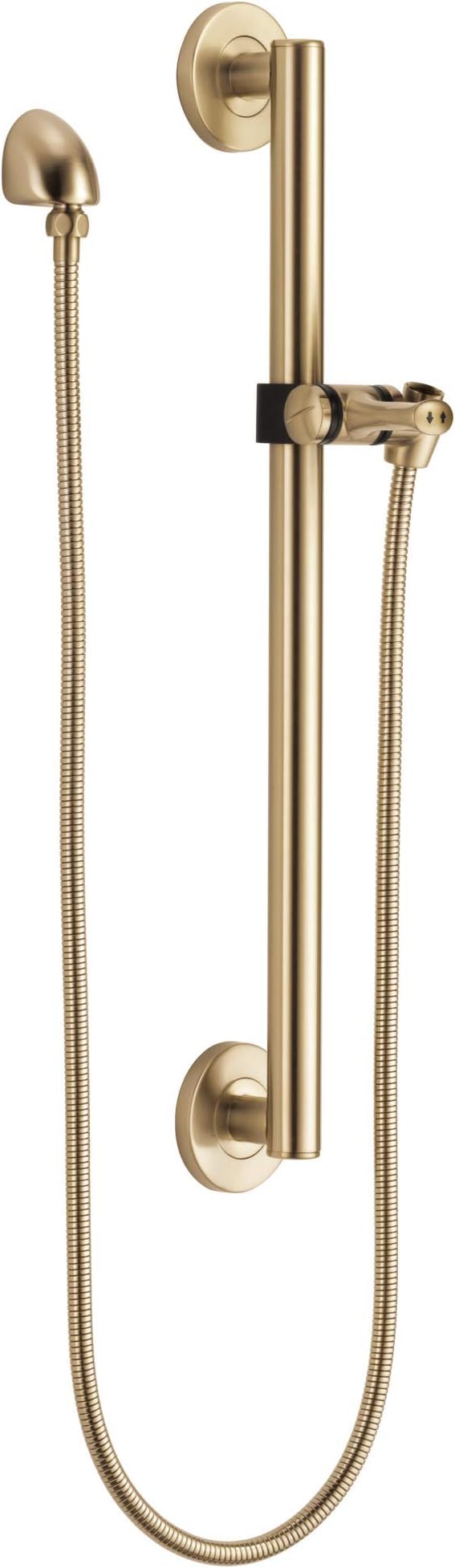 DELTA FAUCET 51600-CZ Adjustable Slide Grab Bar Assembly with Elbow ...