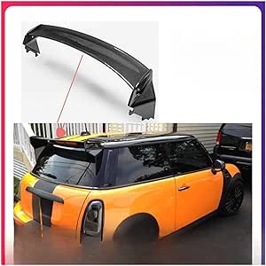 Amazon.com: Carbon Fiber Roof Spoiler Glossy Finish Rear WIng Lip Fibre ...
