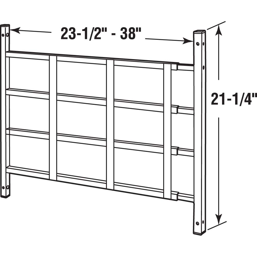 Snapklik.com : Line S 4763 Fixed Window Guard 4-Bar Window Guard ...
