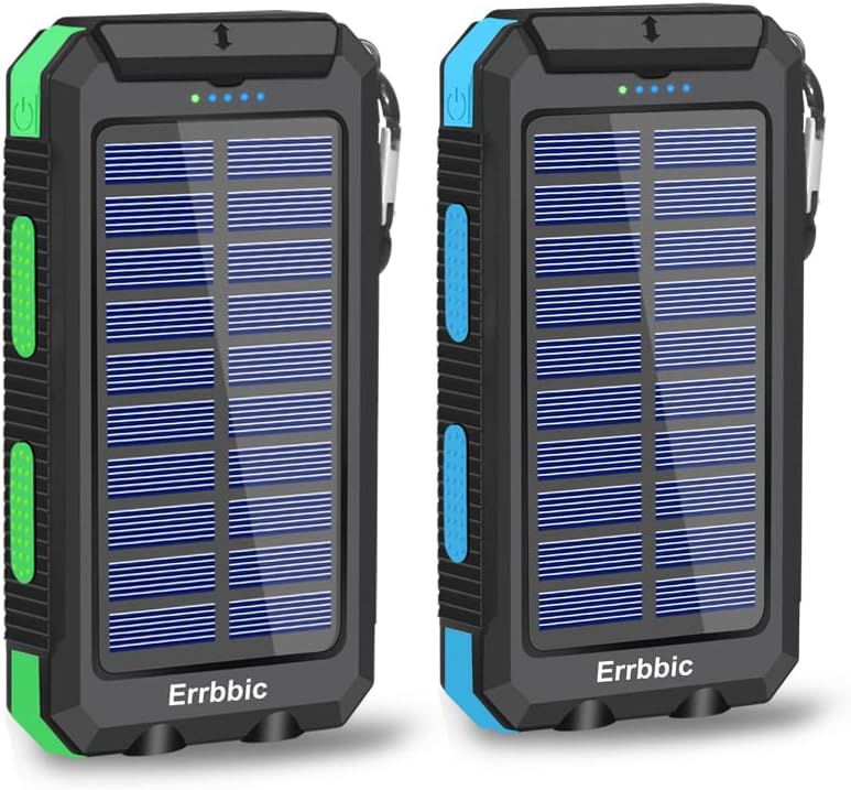 Amazon.com: ERRBBIC 38800mAh Portable-Charger-Solar-Power-Bank-20000mAh ...