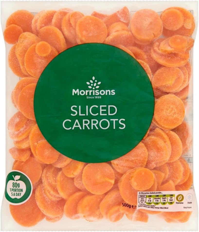 Morrisons Frozen Sliced Carrots, 500g (Frozen) : Amazon.co.uk: Grocery
