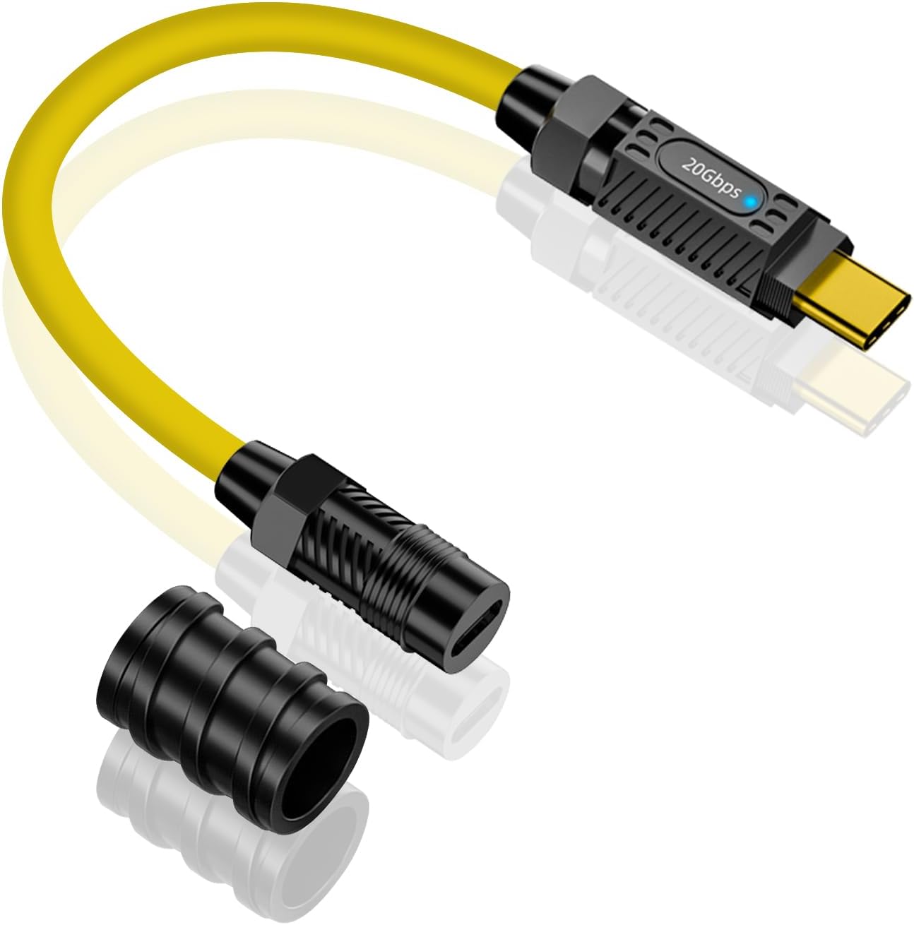 Amazon.com: RIITOP USB C Extension Cable Short + 2Pack 240W USB C 90 ...