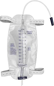 1 Pack Easy-Tap Leg Bag with Anti-Reflux Valve, 1000ml Catheter Bags ...