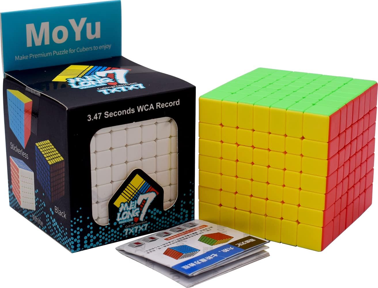 Kiditos MoYu Meilong Cubing Classroom Professional 7X7 Cube Stickerless ...