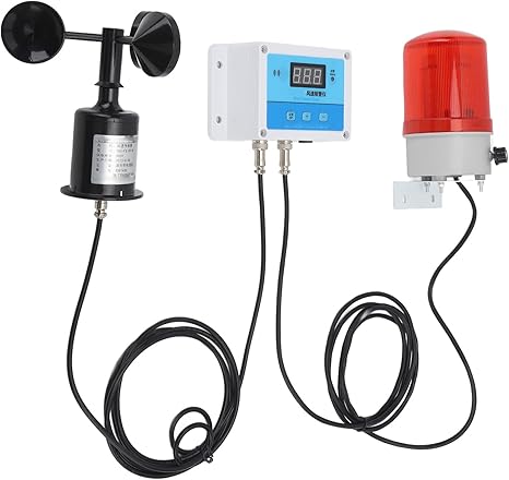 Amazon.com: Tower Crane Anemometer, Wall Mount Anemometer Alarm with ...