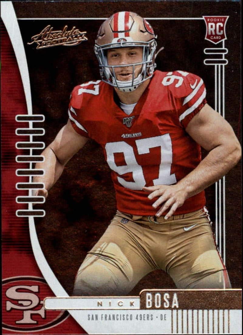 Amazon.com: 2019 Absolute NFL (Retail) #131 Nick Bosa RC Rookie San ...