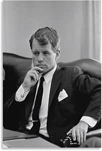 Amazon.com: Black And White Poster RFK-Robert Kennedy Portrait Poster ...