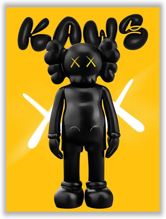 Amazon.com: Aesthetic Kaws Yellow Poster – (12x16 Inch) Unframed ...