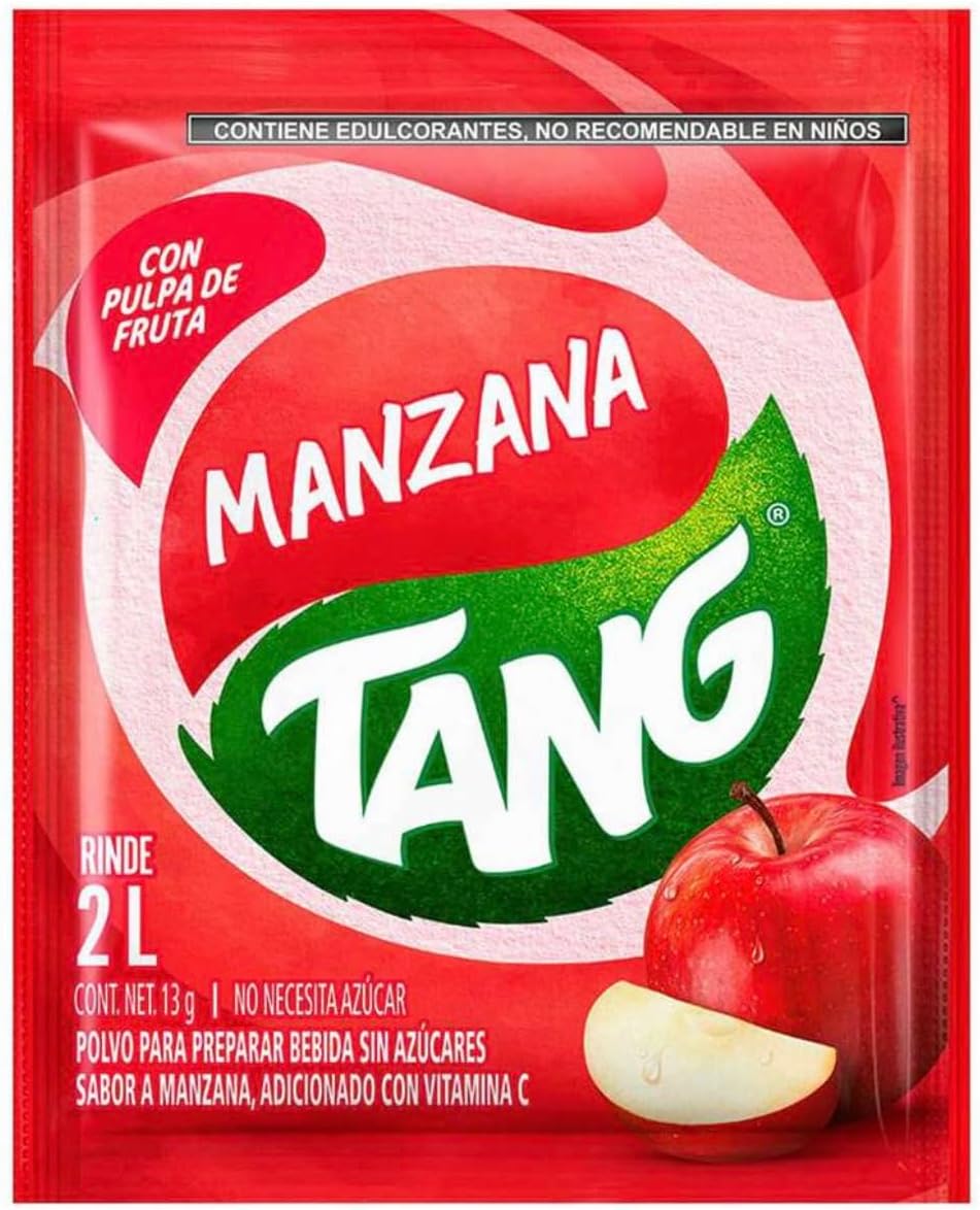 Amazon.com : Generic Manzana Apple TANG No Sugar Needed Makes 2 Liters ...