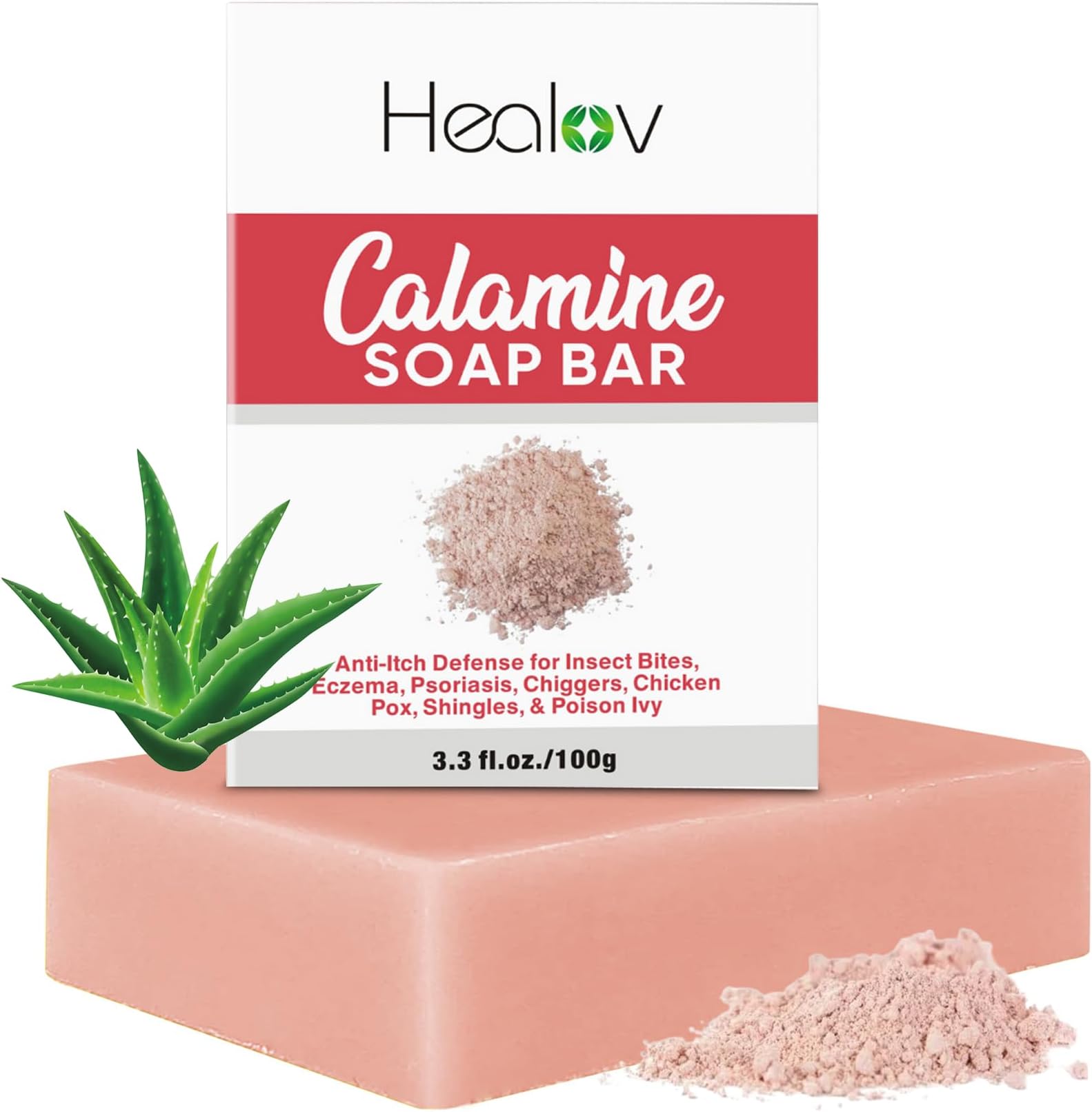 Amazon.com : Herblov Calamine Soap Bar – Pure Natural Instant Itch ...