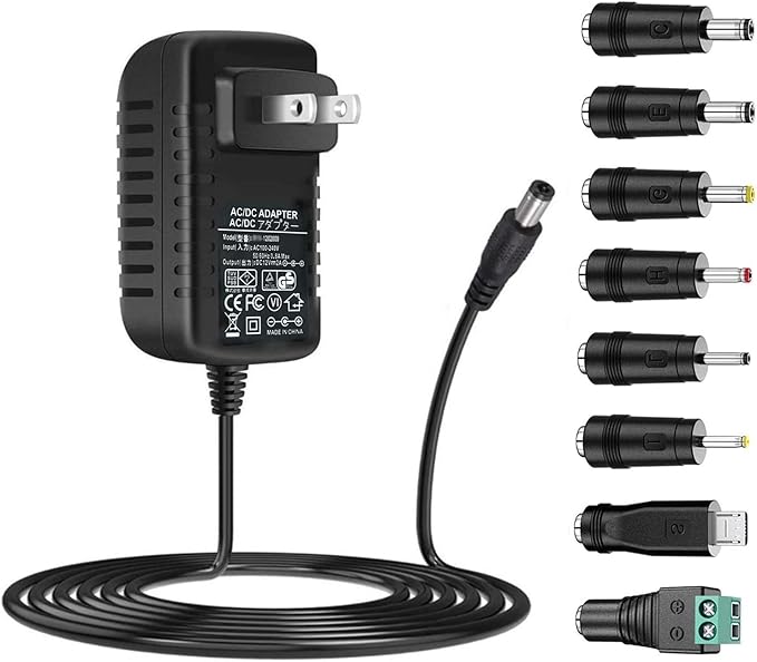 Universal AC Adapter 9V 2A Power Supply AC110V to DC9V Power Driver ...