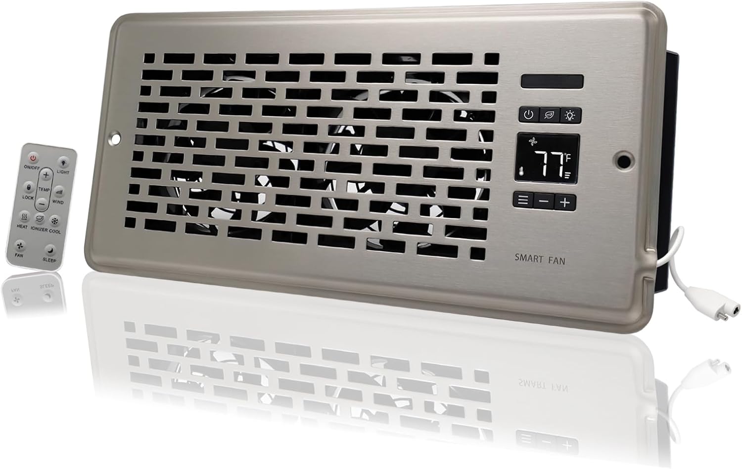 Howeall 4" x 10 inch Quiet Register Booster Fan - Upgrade Smart ...