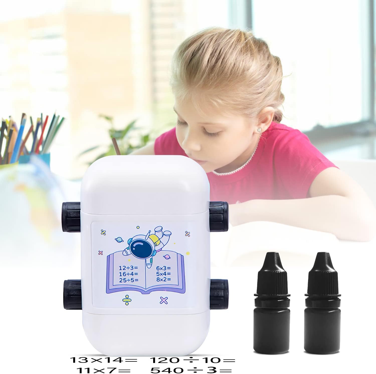 Amazon.com : Math Practice Stamp 2in1, OneNine Roller Digital Teaching ...