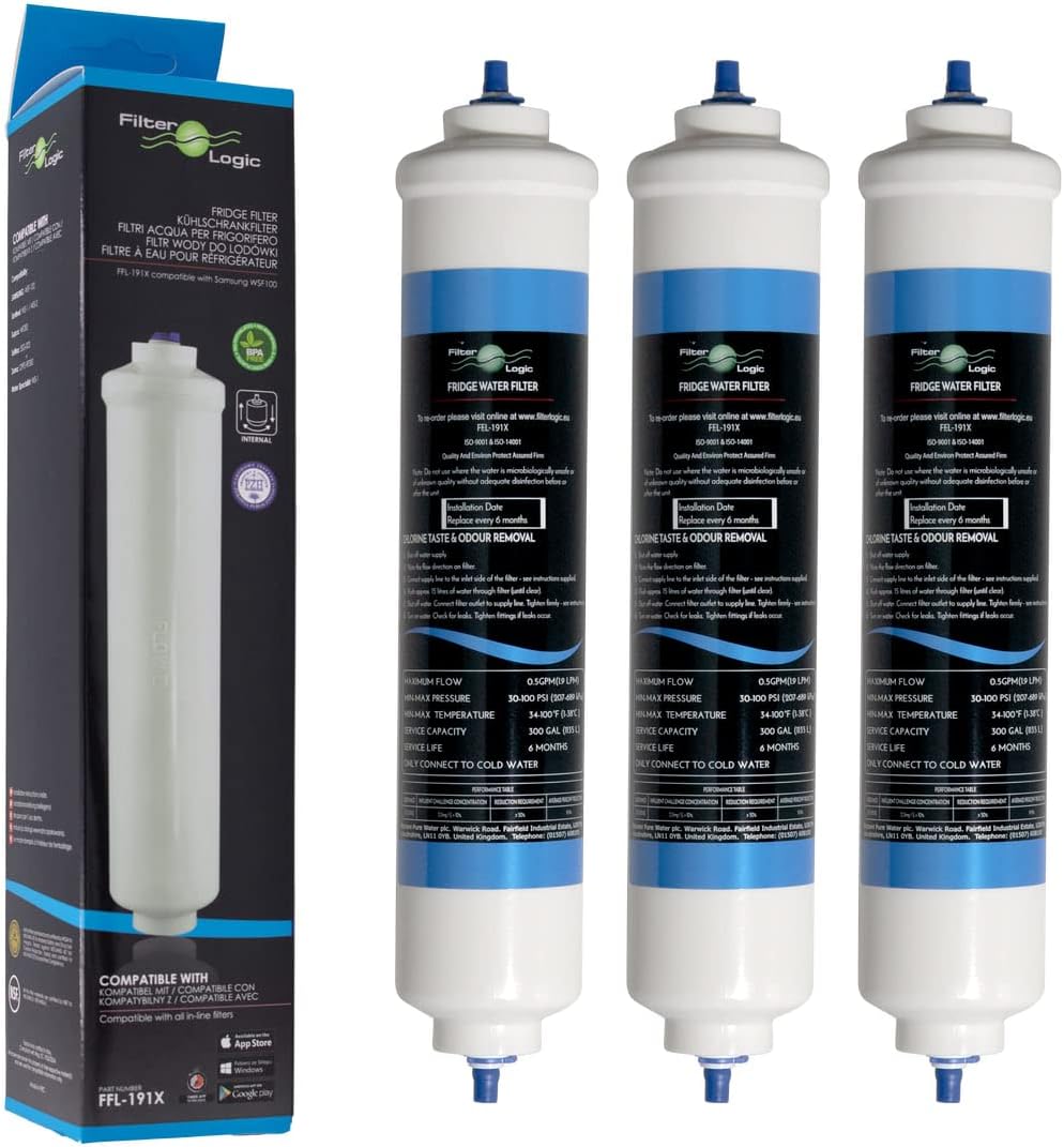 RF-M6 Wasserfilter | externer Kühlschrankfilter kompatibel mit Midea ...