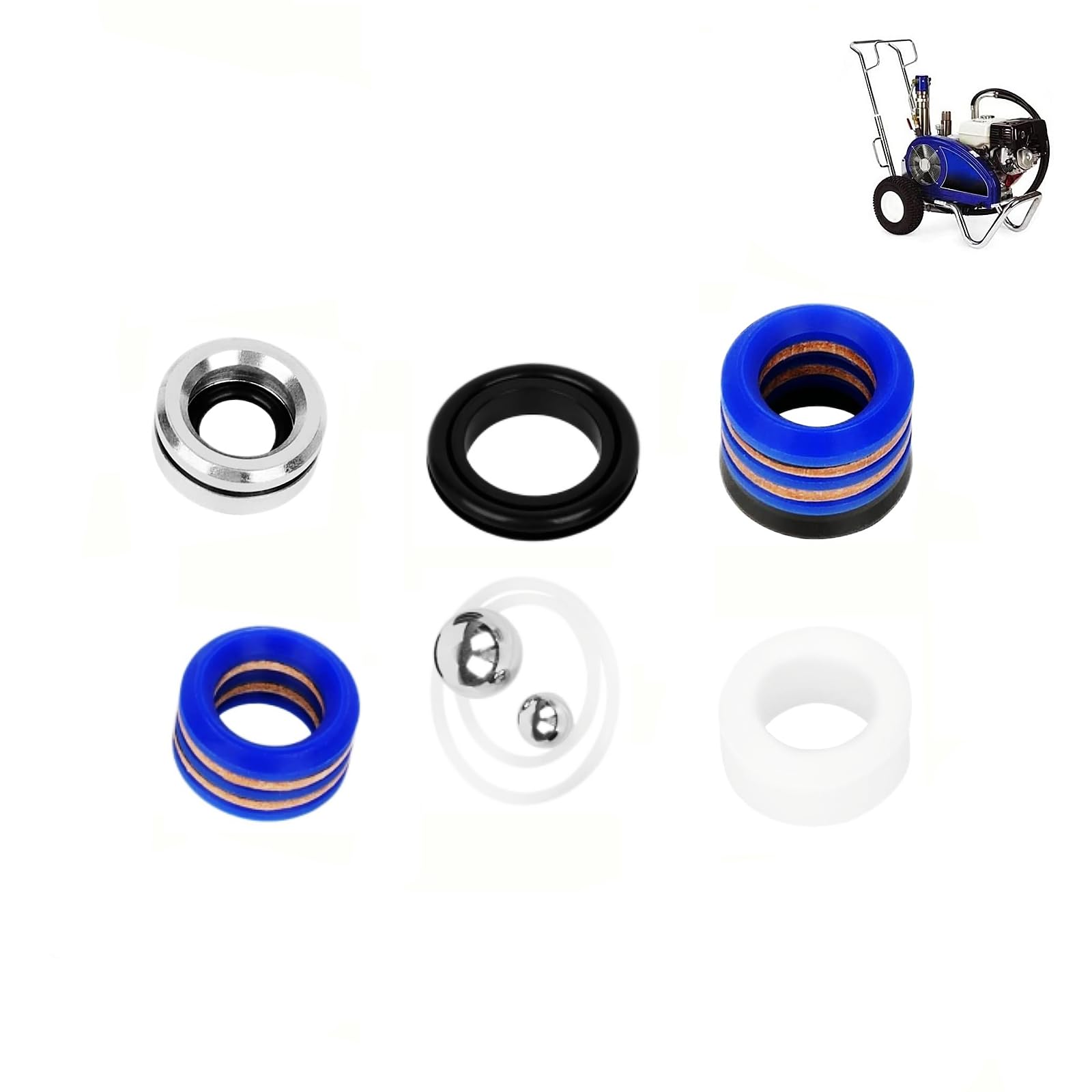 Amazon.com : TALSWIF 244194 Pump Repair Packing Kit for Graco 295 390 ...
