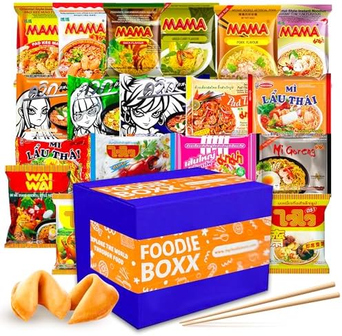 Amazon.com: Foodie Boxx Original Instant Ramen Noodles Variety Pack ...
