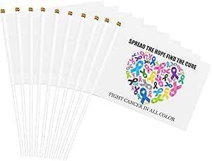 Amazon.com : Fight Cancer In All Color Fight Cancer Awareness Ribbons ...
