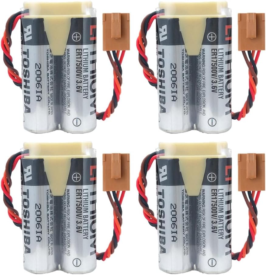 Amazon.com: Nuboxx (4-Pack) ER17500V/3.6V Battery Pack 2700mAh Non ...