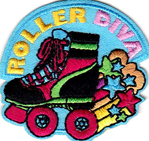 Amazon.com: "ROLLER DIVA" PATCH - Iron On Embroidered Patch - Skates ...