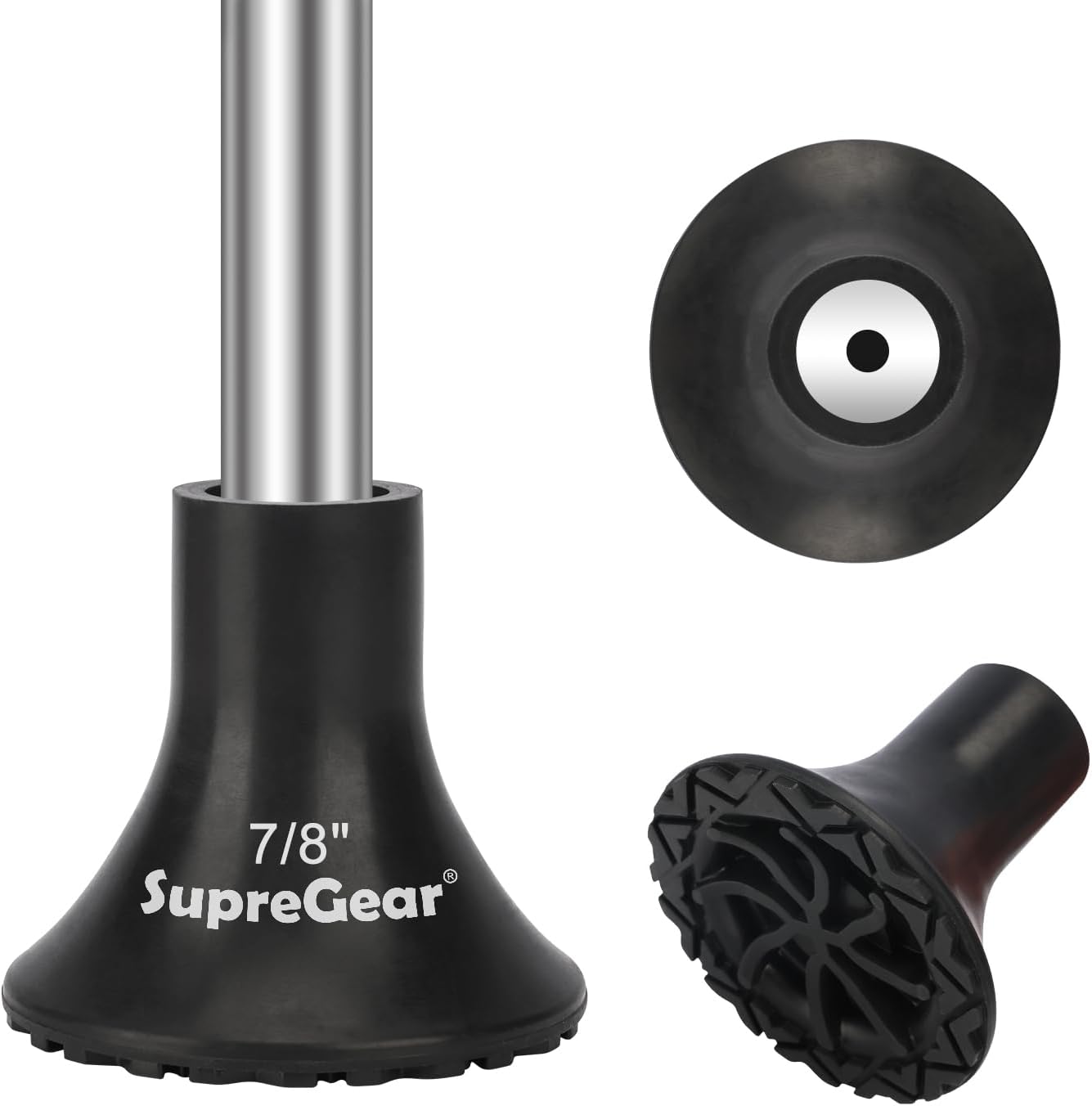 Amazon.com: supregear Crutch Tip 7/8 inch Heavy Duty, Non-Slip Rubber ...