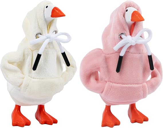 Amazon.com: 2 Pcs Desk Goose Outfits 7 Inches, Mini Desk Goose Clothes ...