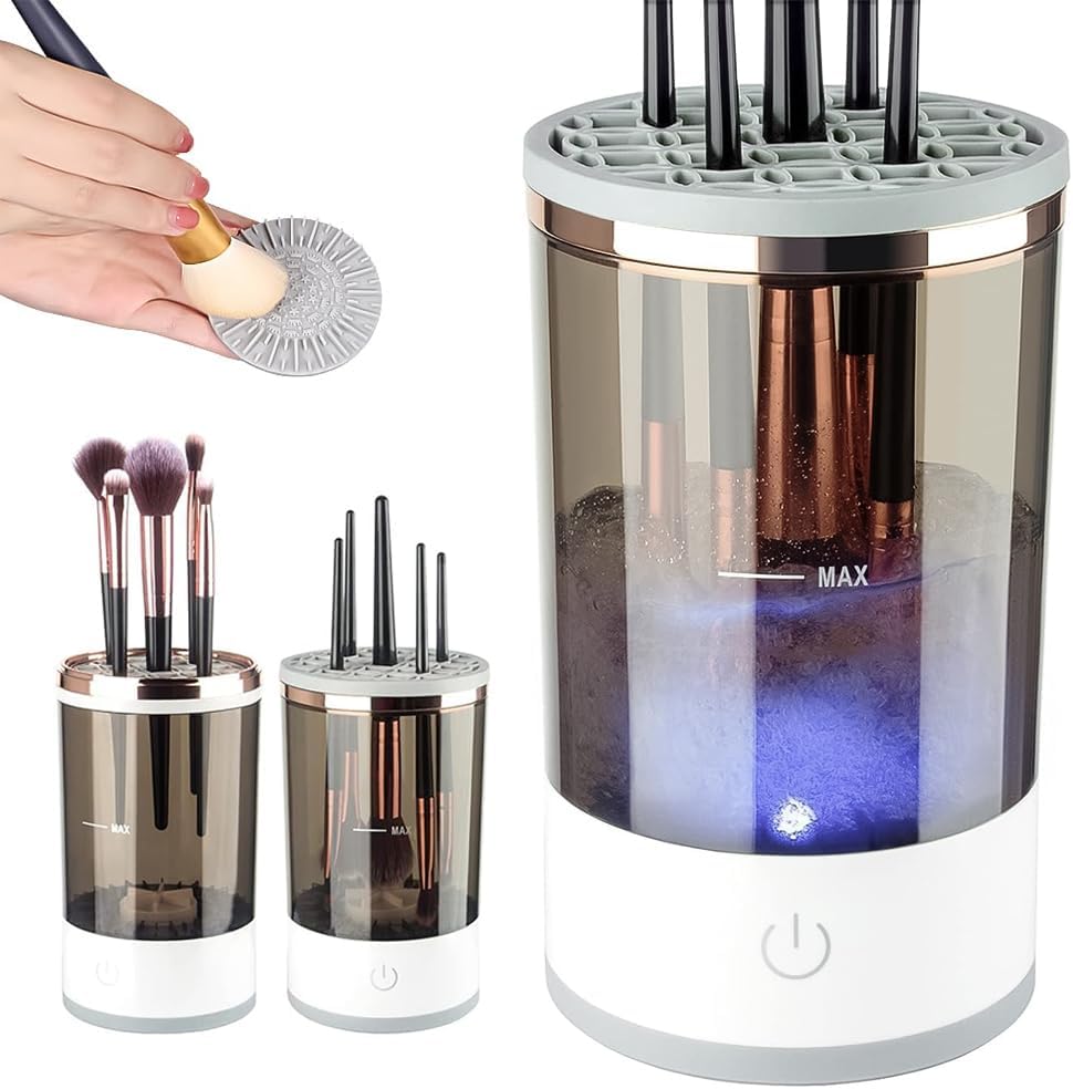 Amazon.com: Electric Makeup Brush Cleaner, Cosmetic Brush Cleaner ...