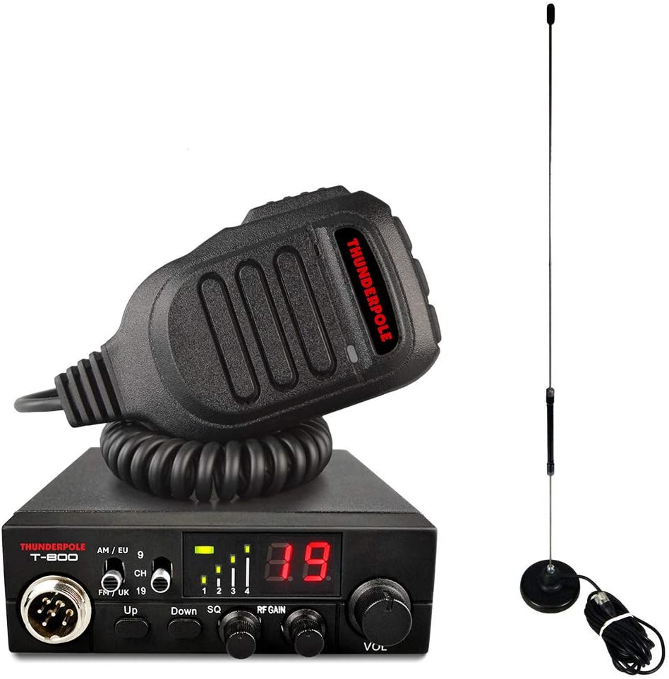 CB Radio Kit | Thunderpole T-800 + Long Orbitor Mag Aerial | 12v AM/FM ...