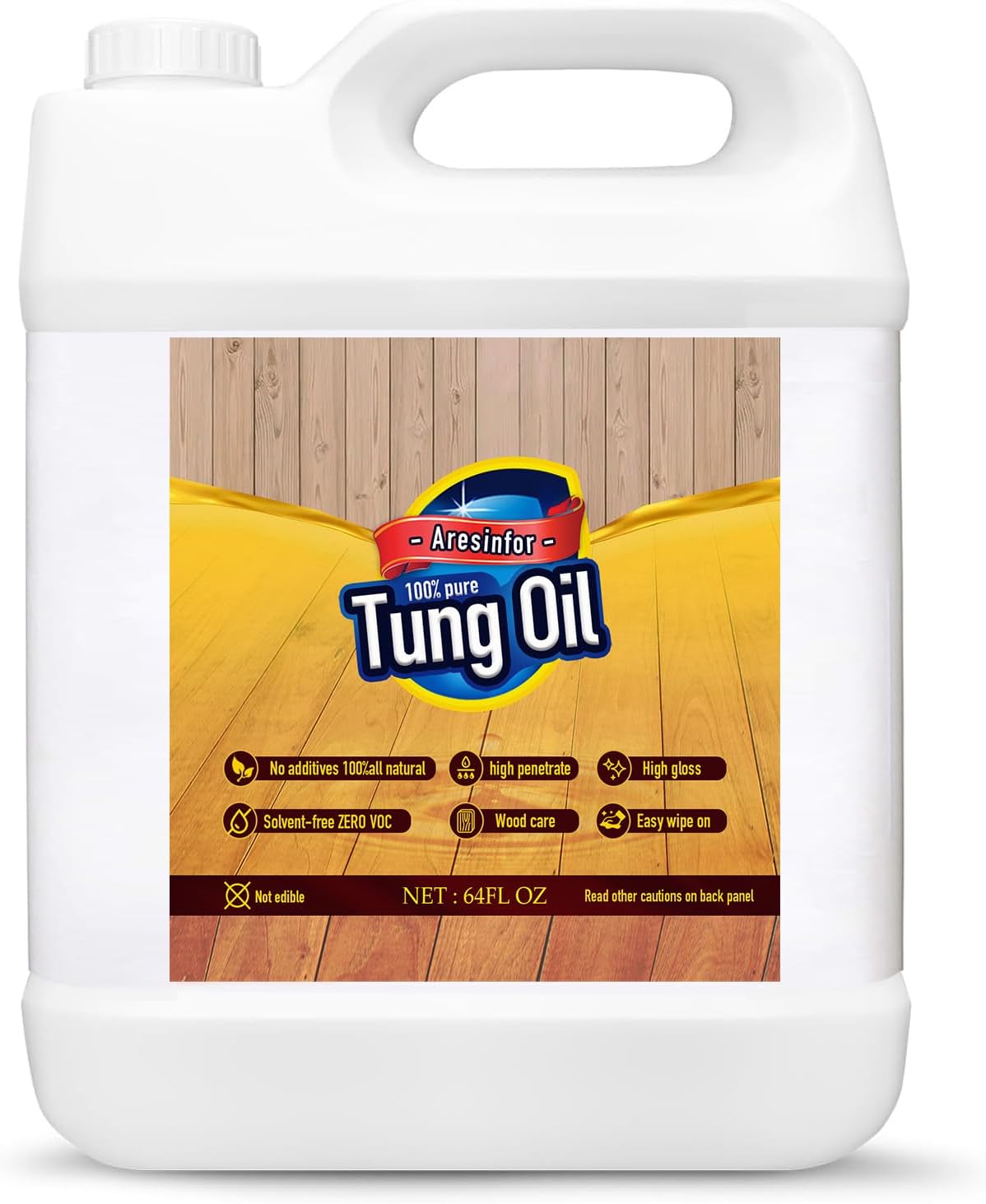 Amazon.com: 64OZ 100% Pure Tung Oil for Wood Finishing, Food Safe ...