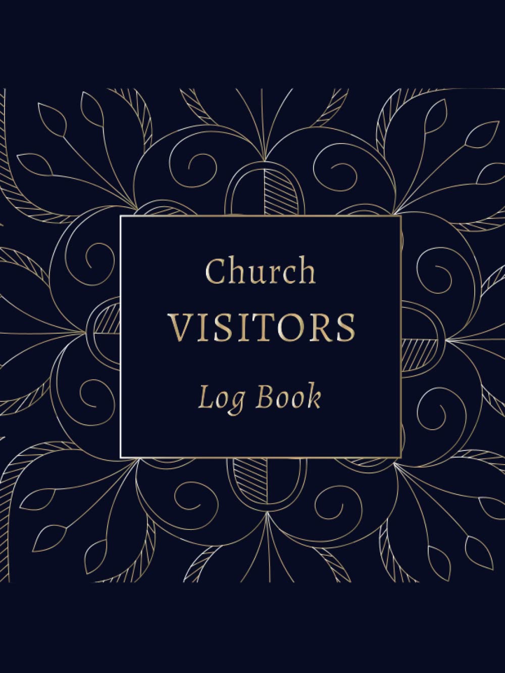Church Visitors Log Book: Church Guest Book Hardcover - 130 Pages 8.25 ...