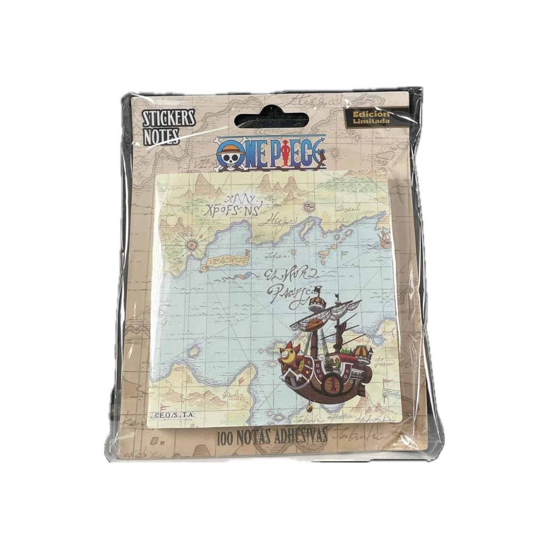 Bloc de 100 Notas Adhesivas Tipo Post It Anime One Piece (BLANCO/GOING ...