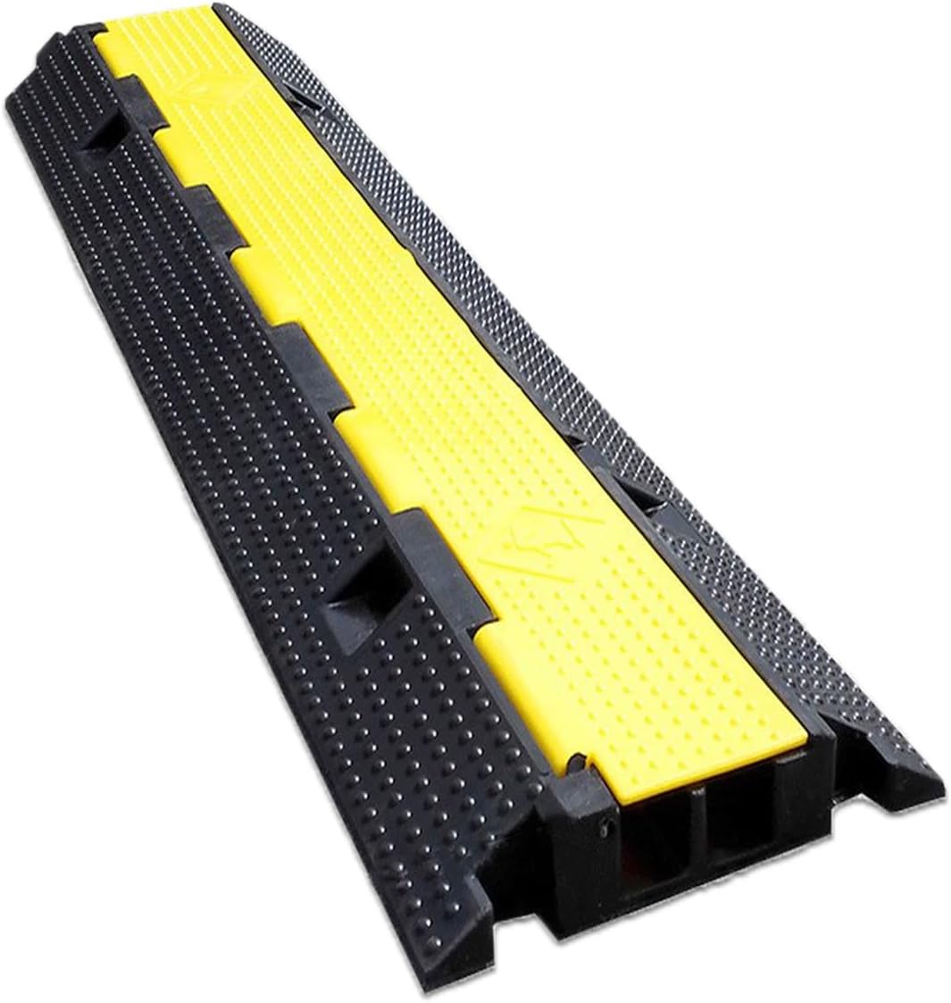 tonchean Rubber Cable Cover Outdoor 2 Channel Cable Protector 3.3ft ...