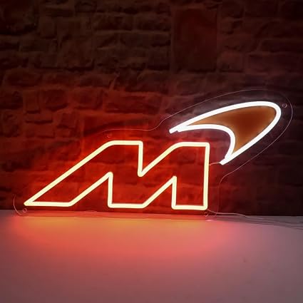 Race Car Neon Sign, McLaren Formula 1 Neon Sign, Garage Decor, F1 Light ...