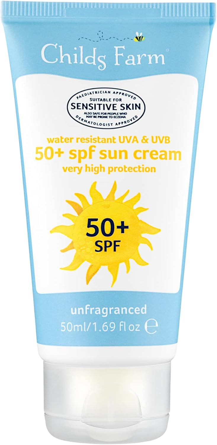 Childs Farm | Kids SPF 50+ Sun Lotion | Travel Size | High UVA/UVB ...