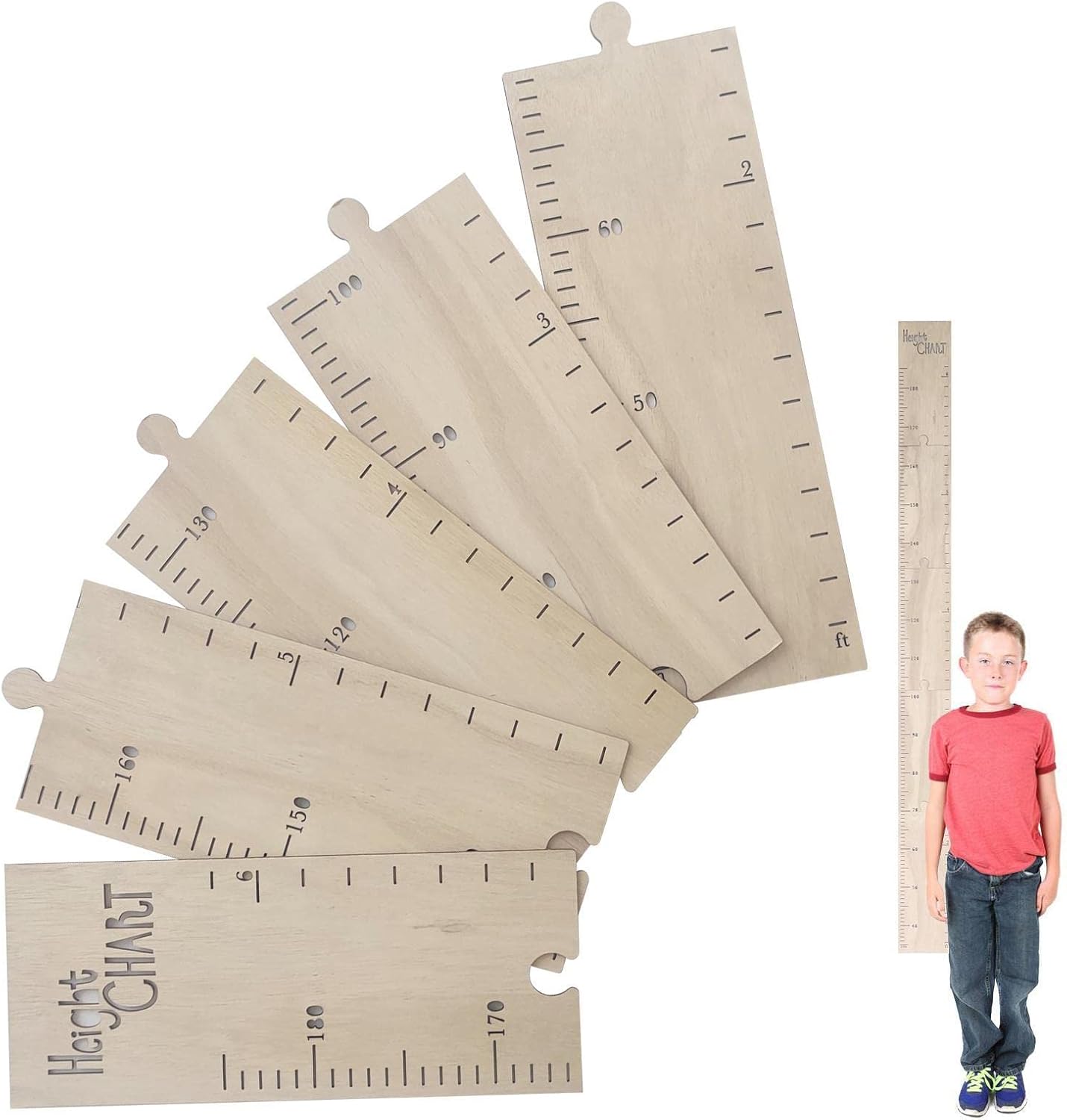 Baby Growth Height Ruler - Wooden Ruler Growth Chart For Kids,Height ...