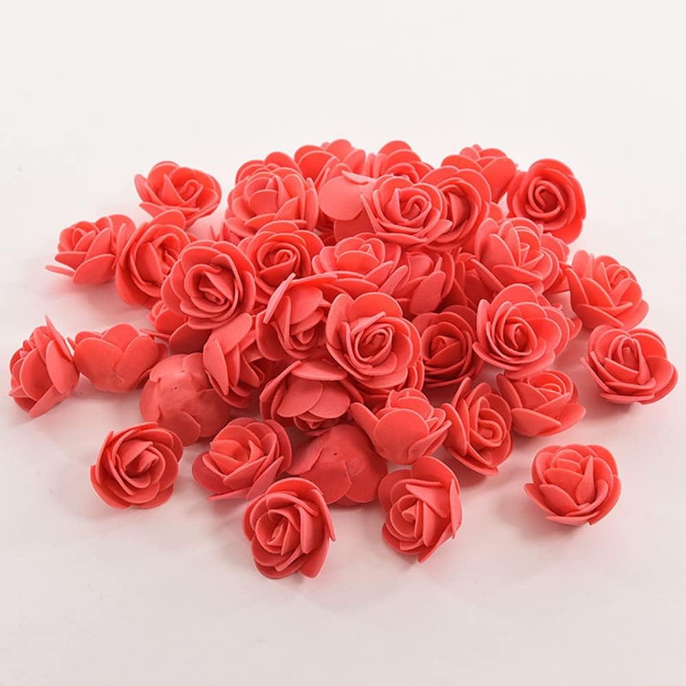 Amazon.com: J-Rijzen Artificial Flowers 100PCS 3CM Mini Fake Roses for ...
