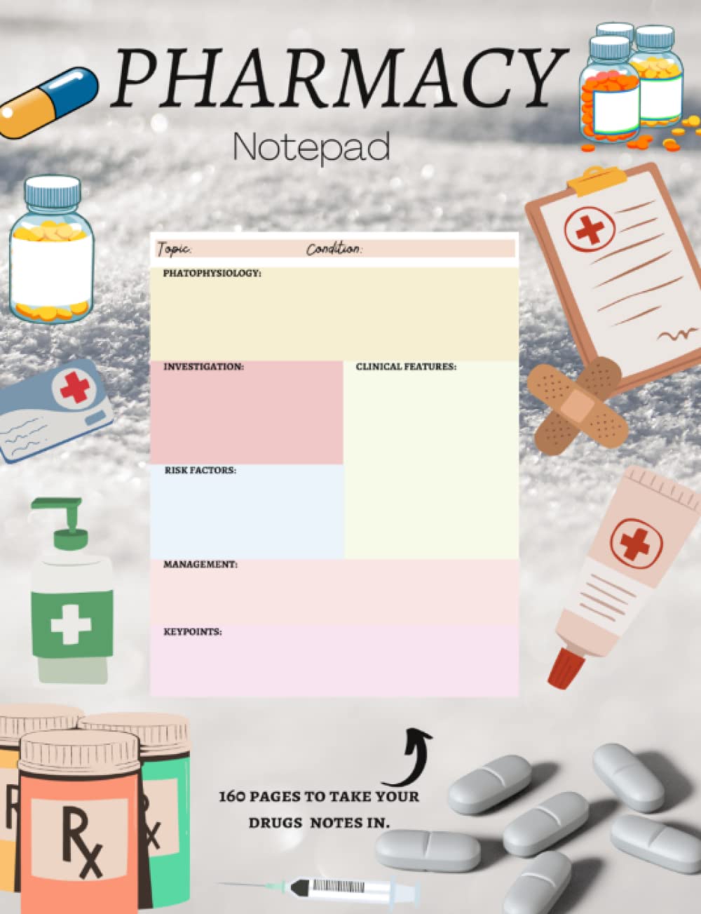 Amazon.com: Pharmacy: Notepad for Pharmacy/ Nursing/ Medical Students ...