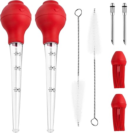 Review JY COOKMENT Turkey Baster with Barbecue Basting Brush, Baster ...